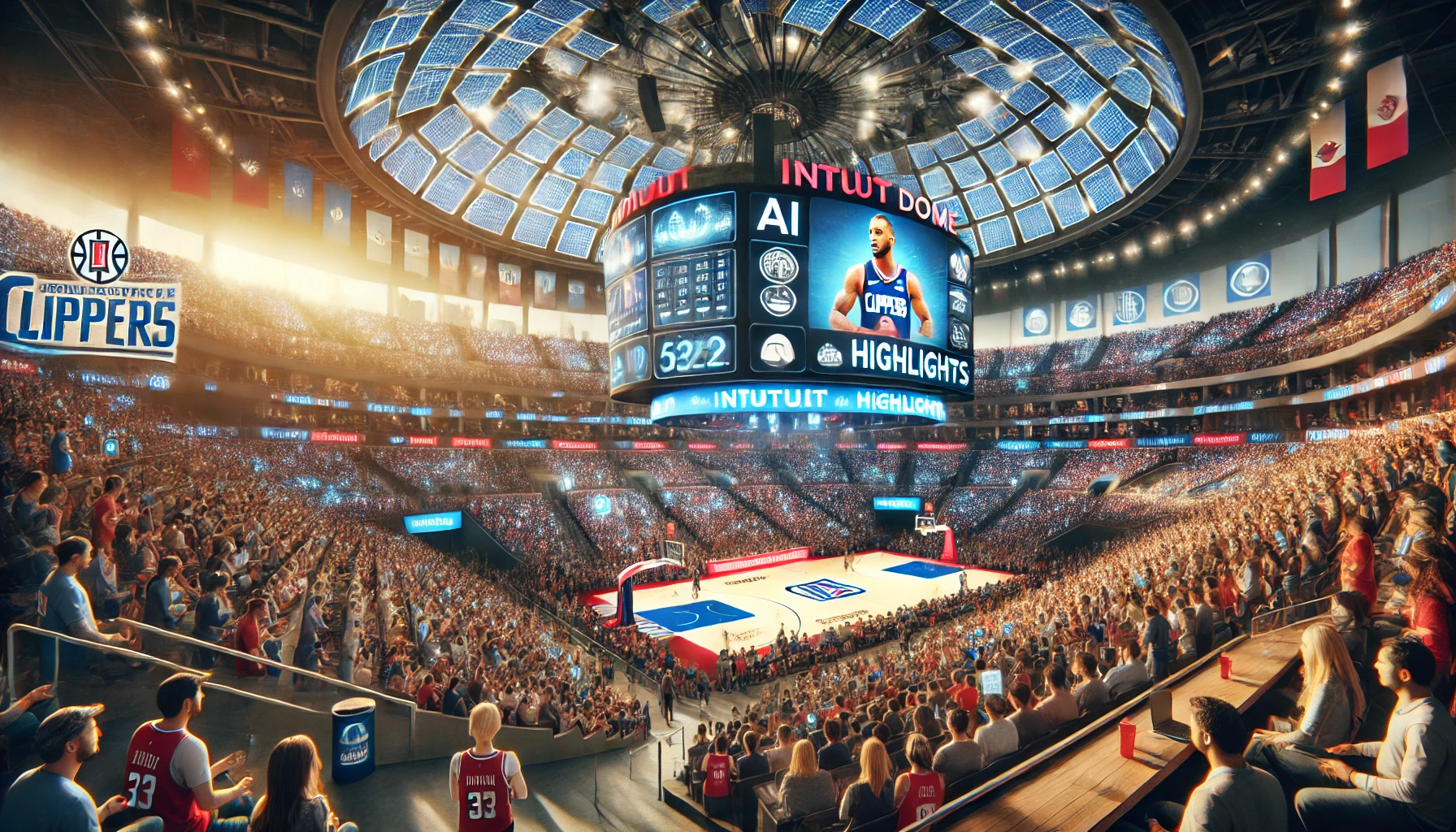 Clippers’ Intuit Dome Wows Fans with AI & Green Goals - AI Sports Report